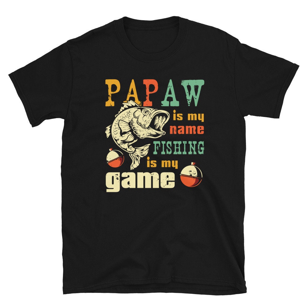 Papaw Fishing Shirt Cool Grandpa Fishing Shirt Fisherman - Etsy UK