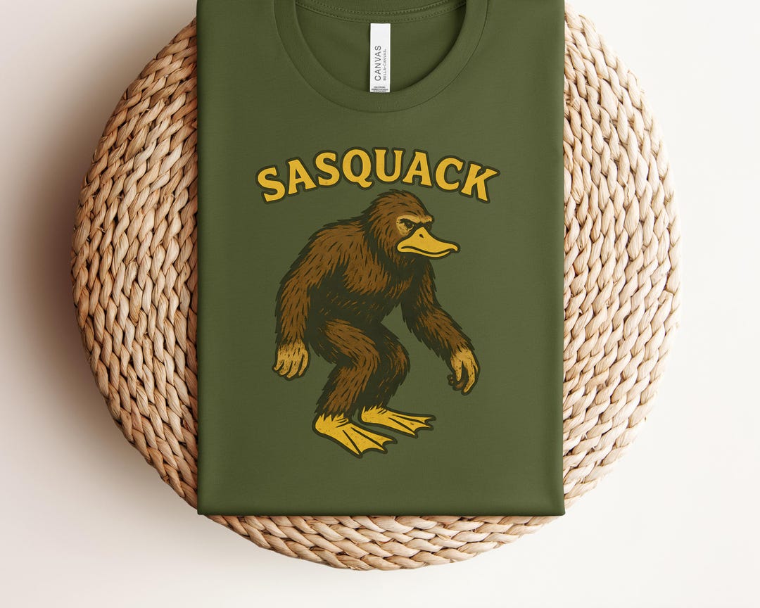 Bigfoot Rubber Duck Shirt, Sasquatch Rubber Duck T Shirt, Cryptid Ducky ...