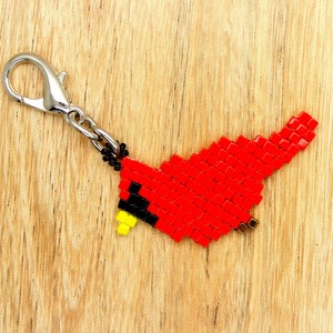 Cardinal Charm Cardinal Charm Clip Red Cardinal Charm | Etsy