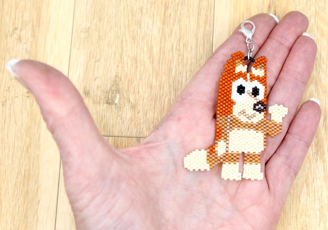 Bingo Charm Clip, Bingo Key Tag, Bingo Knapsack Charm, Beaded Bingo - Etsy