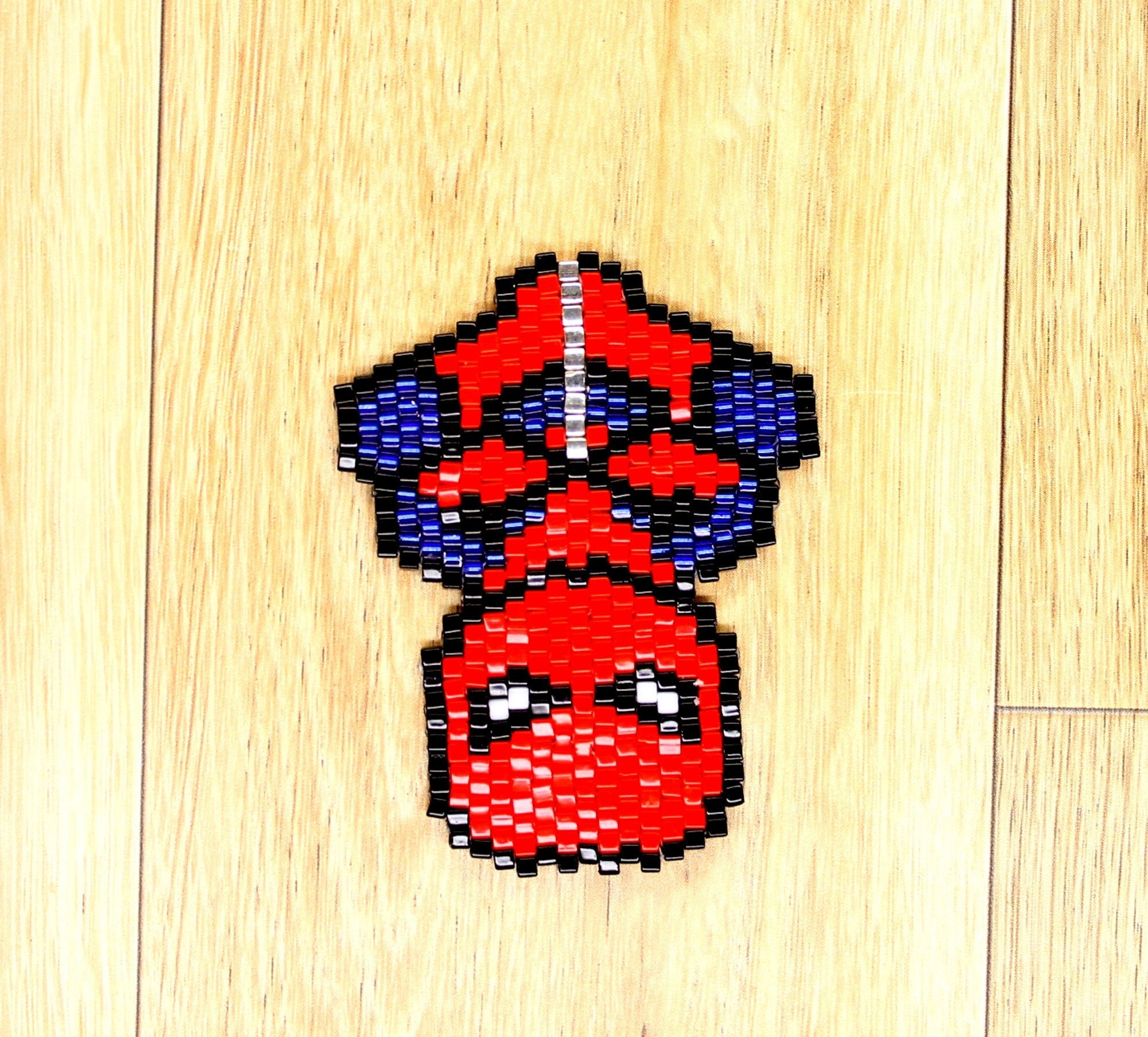 Spider Man Magnet Super Hero Magnet Beaded Spider Man - Etsy