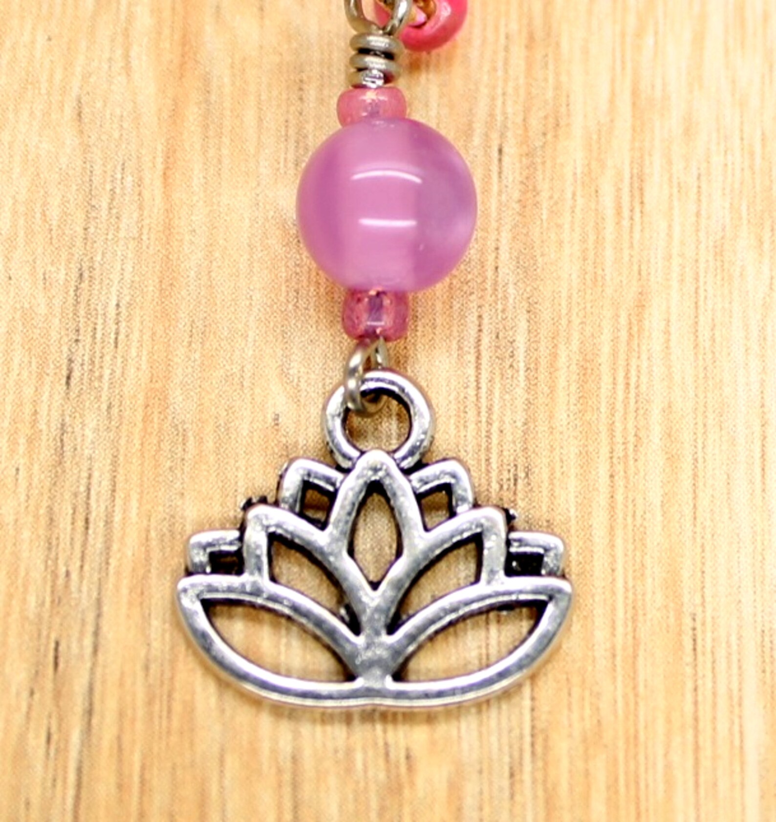 Lotus Charm Lotus Charm Clip Lotus Flower Charm Lotus - Etsy