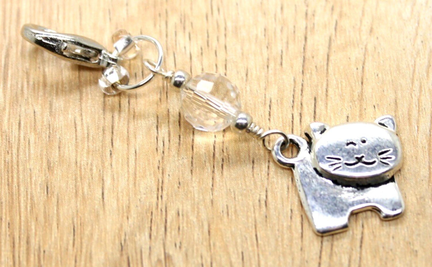 Fat Cat Charm Fat Cat Charm Clip Keychain Charm Zipper - Etsy