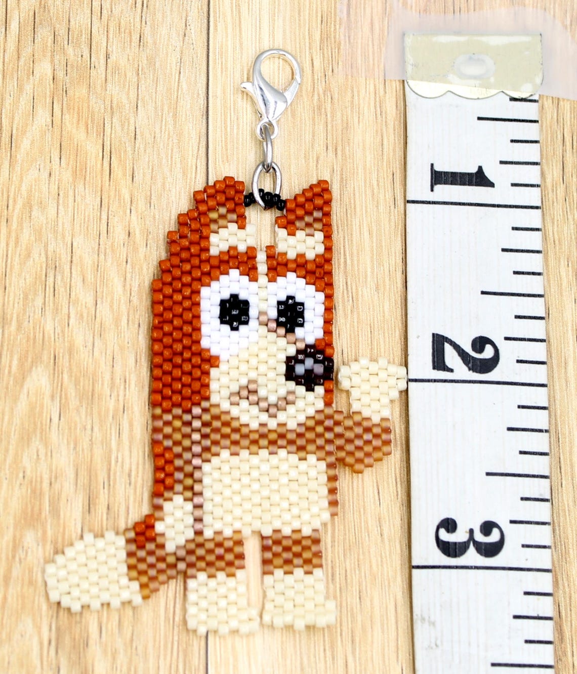 Bingo Charm Clip, Bingo Key Tag, Bingo Knapsack Charm, Beaded Bingo - Etsy