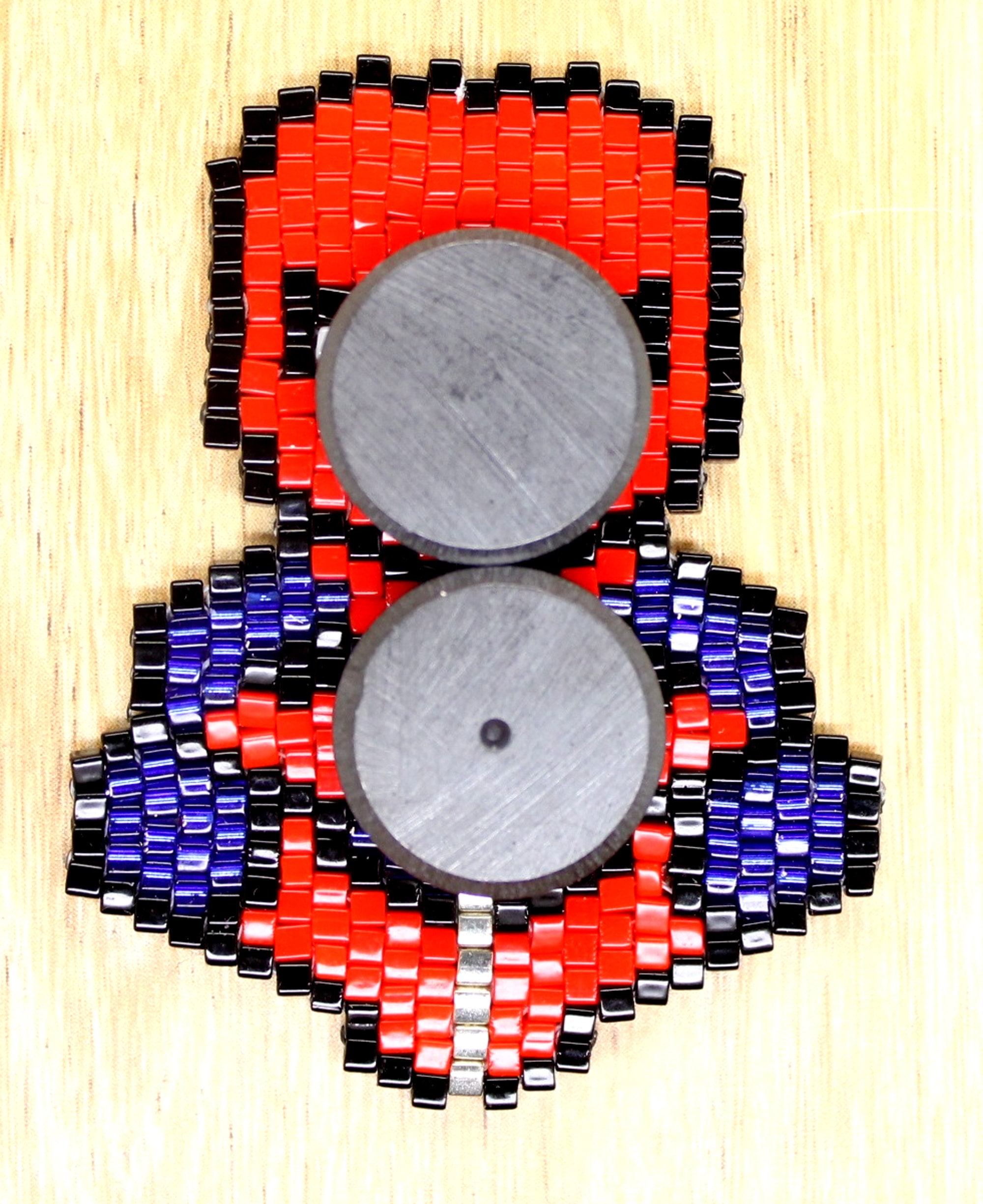 Spider Man Magnet Super Hero Magnet Beaded Spider Man - Etsy