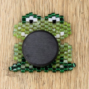Frog Magnet -sitting Frog Magnet - Beaded Frog Magnet - Beaded Sitting ...