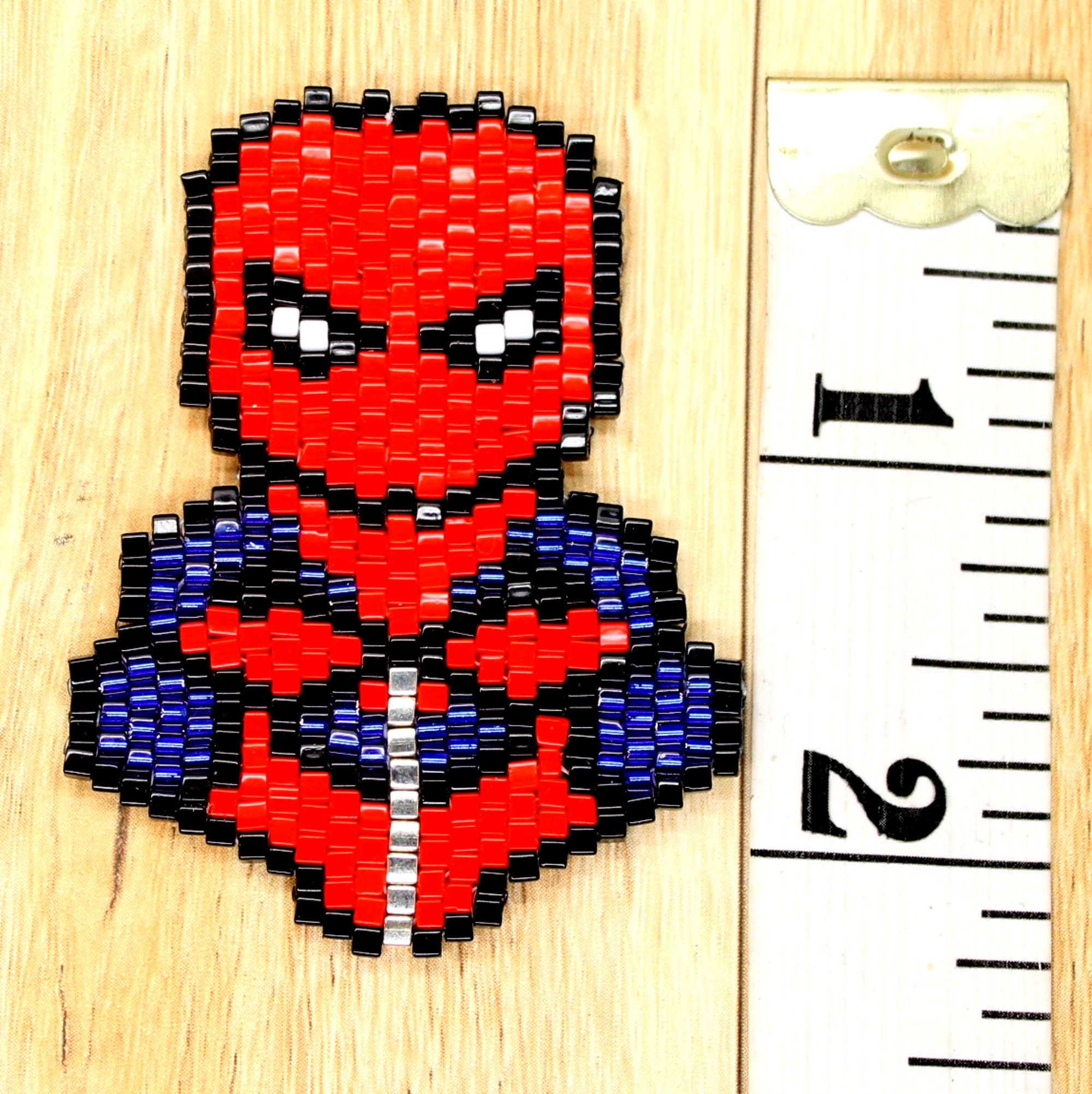 Spider Man Magnet Super Hero Magnet Beaded Spider Man - Etsy