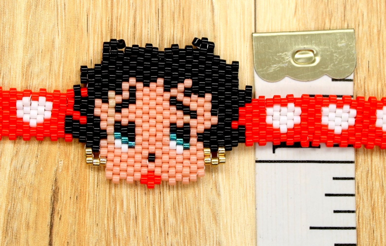 Betty Boop Bracelet Beaded Betty Boop Bracelet Miyuki - Etsy