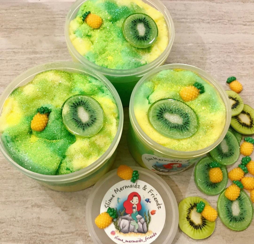 Pineapple Kiwi (cloud Slime) - Etsy