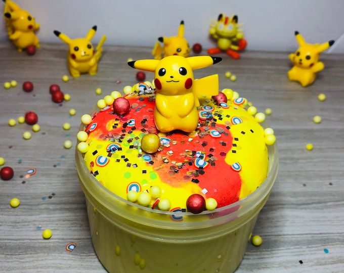 PIKACHU Lightning Fluff POKEMON Slime Cloud Slime Scented Slime With ...