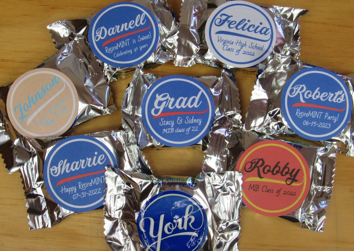 Design a York Inspired Peppermint Patty Sticker - Set of 30 ...