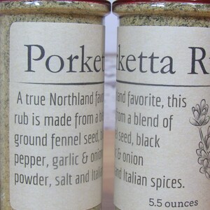 Porketta Seasoning 5.5 Oz Dry Rub Italian Porchetta an Iron Range ...