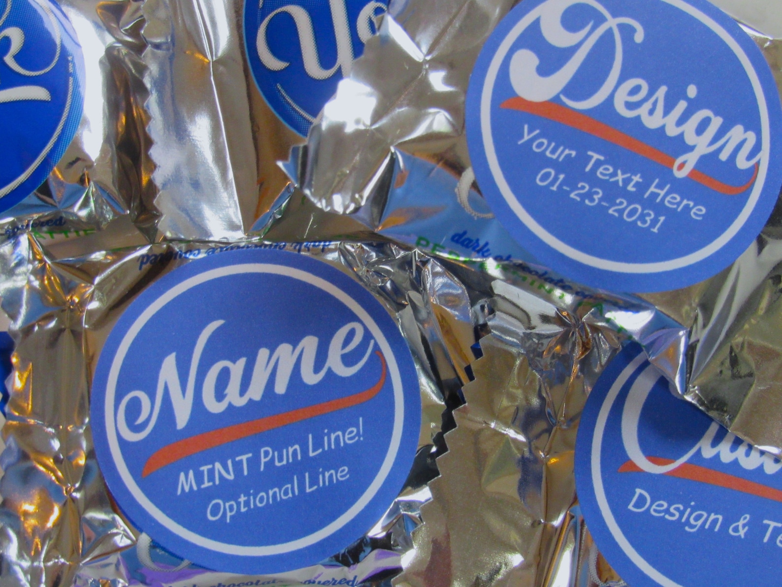 Design a York Inspired Peppermint Patty Sticker - Set of 30 ...