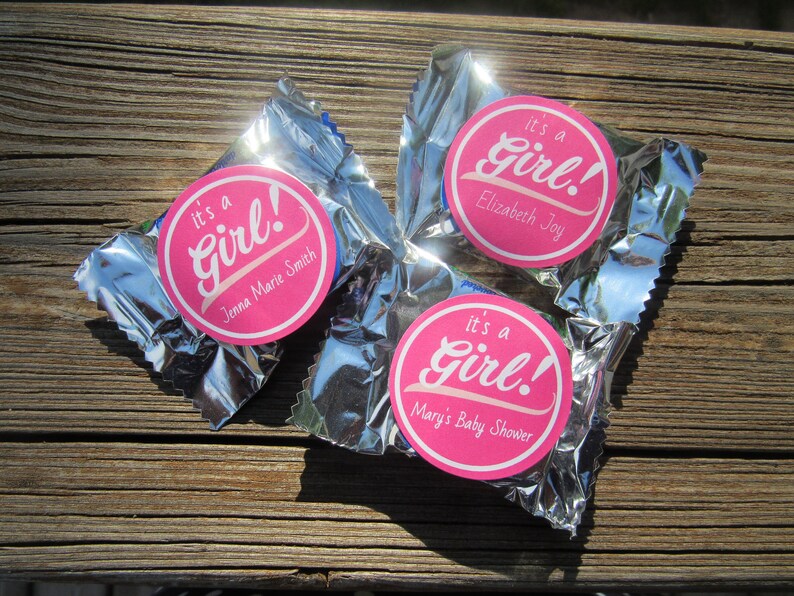 It's a Girl set of 72 York Peppermint Patty inspired | Etsy