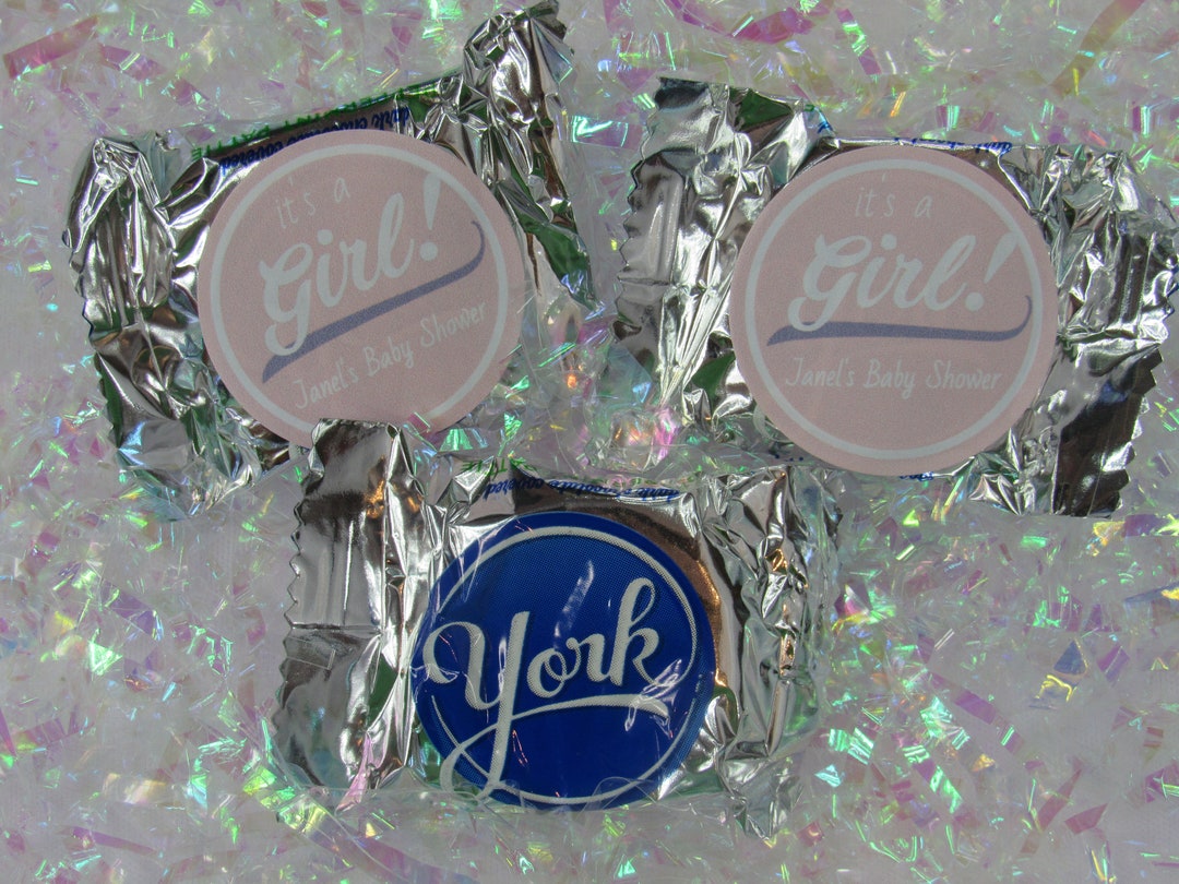 It's a Girl Set of 72 York Peppermint Patty Inspired Custom ...