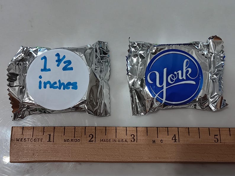 Retiremint Favor Stickers - 30 York Peppermint Patty Inspired Stickers ...