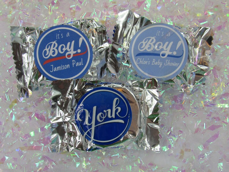 It's a Boy Set of 72 York Peppermint Patty Inspired - Etsy