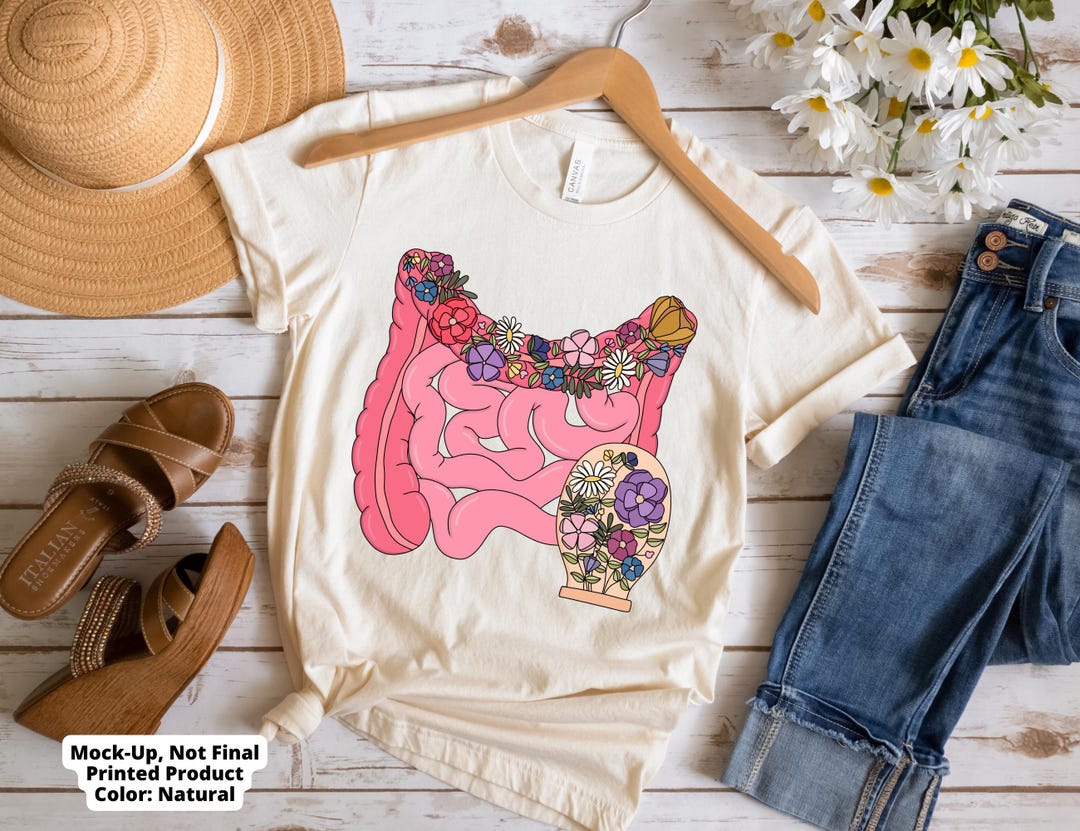 Floral Colostomy T-shirt, Inflammatory Bowel Disease Awareness T Shirt ...