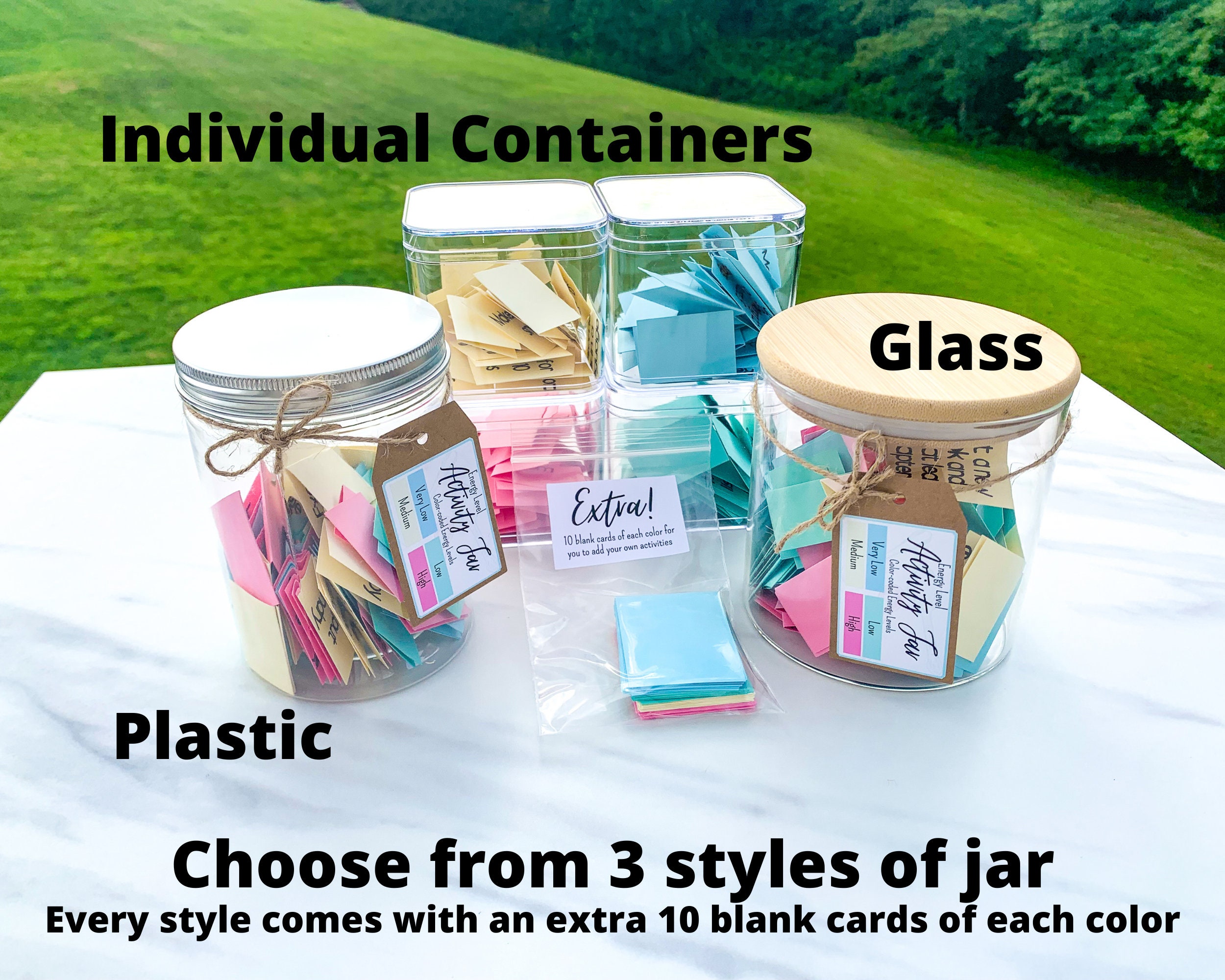 Energy Level Activity Jar, Spoonie Activity Ideas - Etsy