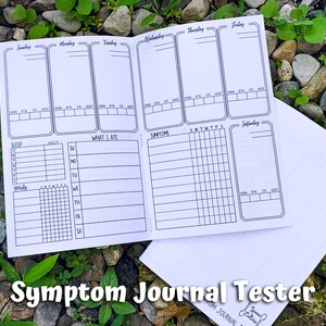 Symptom Journal Tester | Etsy