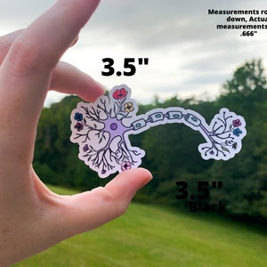 Neuron Sticker, Floral Anatomy Neuron Awareness Sticker - Etsy