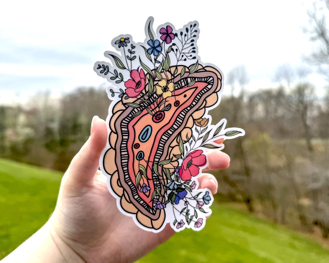 Adrenal Gland Sticker, Floral Anatomy Adrenal Gland, Cushing's and ...