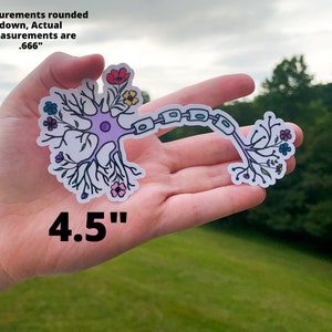 Neuron Sticker, Floral Anatomy Neuron Awareness Sticker - Etsy