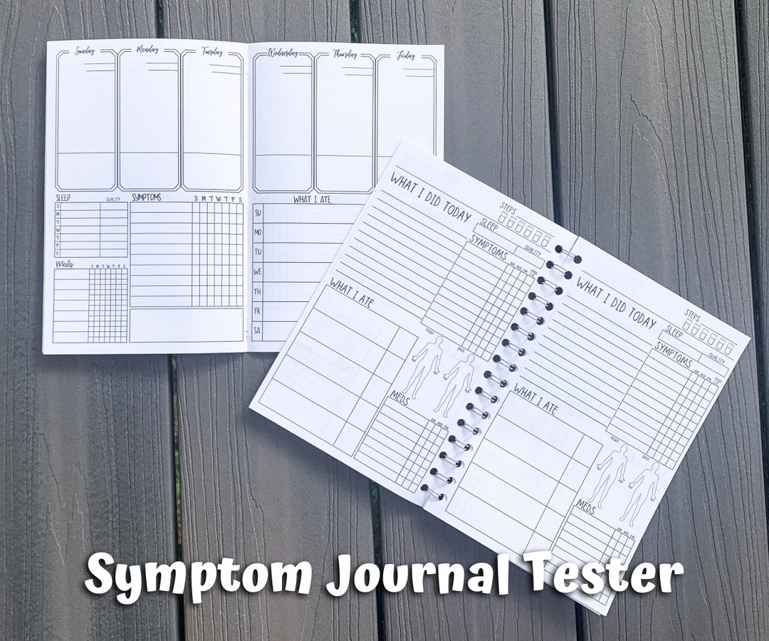 Symptom Journal Tester - Etsy