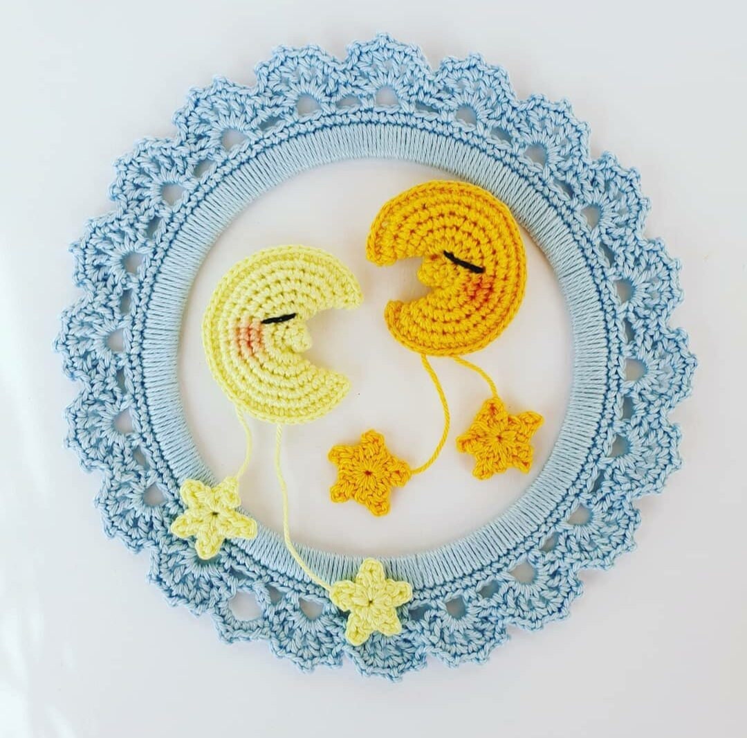 PDF, Moon & Stars PDF Crochet Pattern English - Etsy