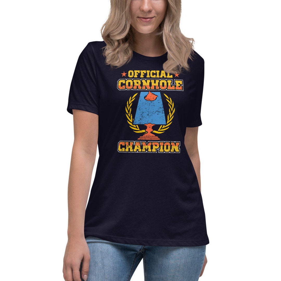 Official Cornhole Champion T-shirt for Women, Cornhole Champ Shirt ...