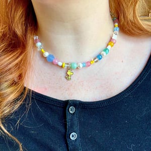 Peanuts Themed Mixed Beaded Necklaces Snoopy Necklace Woodstock ...