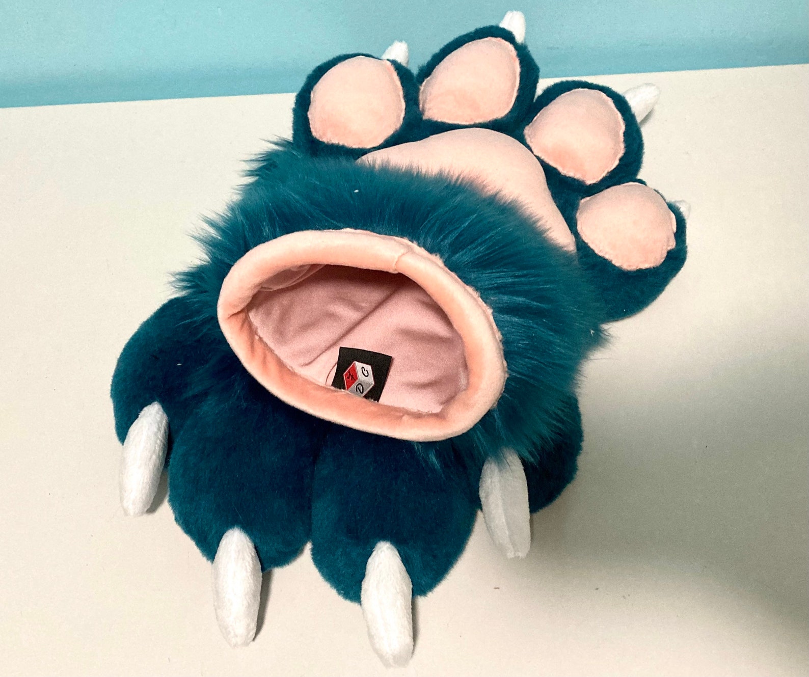 Puffy Fursuit Handpaws V.2 (teal) - Etsy