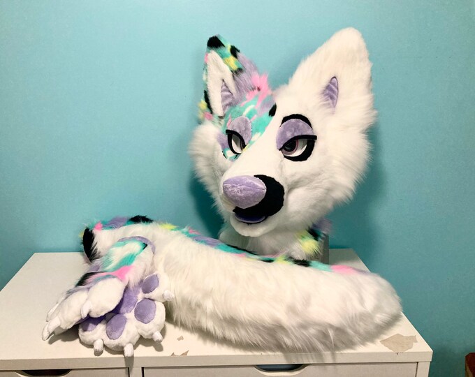 NEW Multi-color Pup Fursuit Mini Partial - Etsy