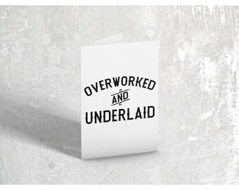 Overworked Underlaid - Etsy