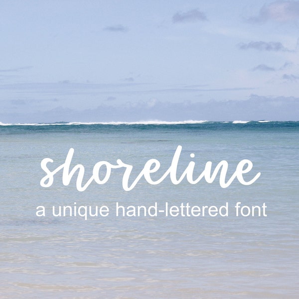 Shoreline Font - Etsy