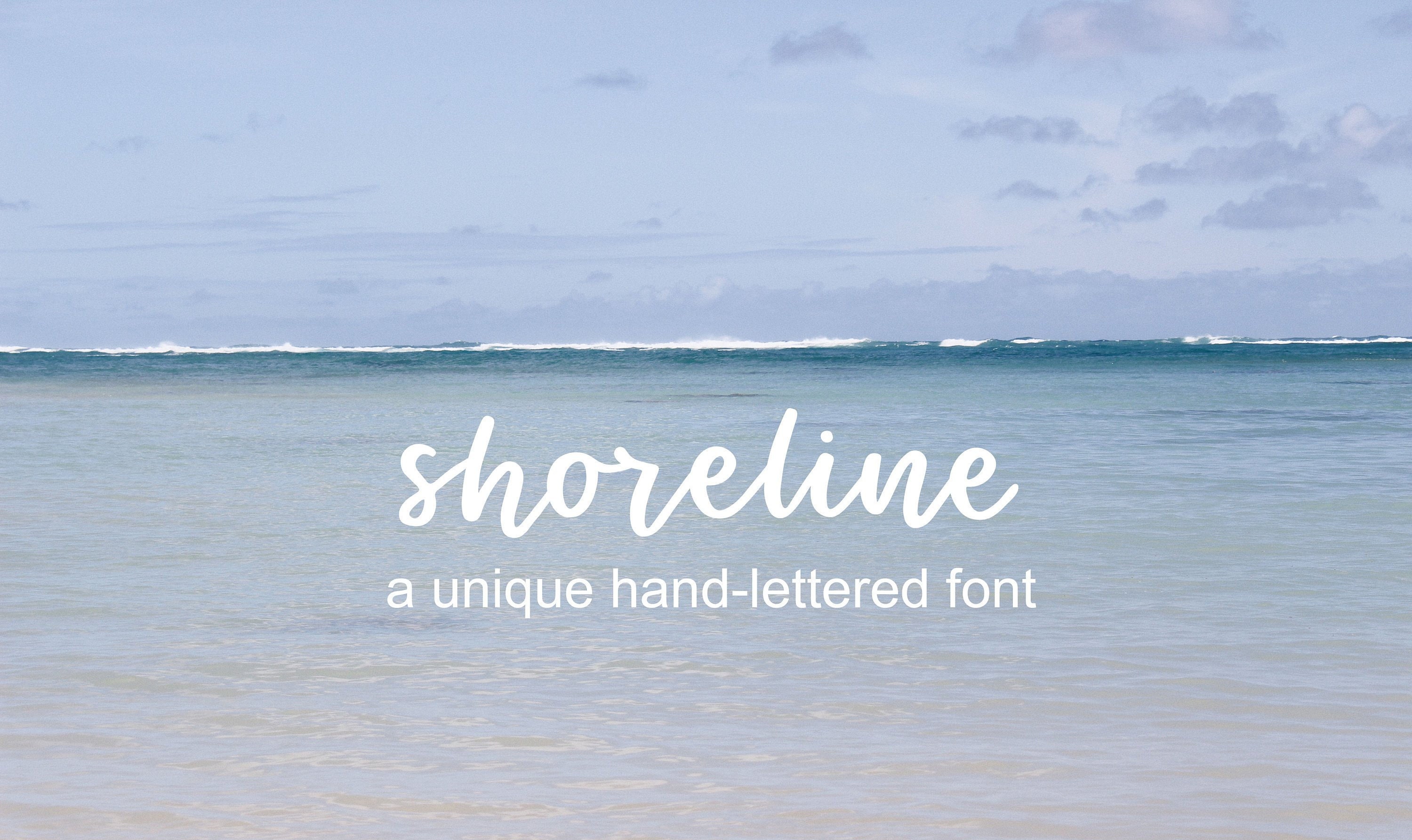 Shoreline Font - Etsy