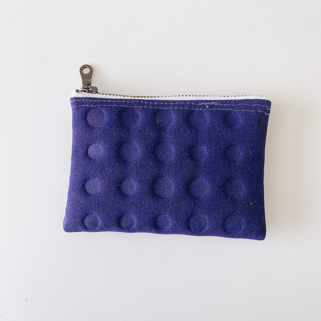 Small Essentials Pouch // Purple Dots - Etsy