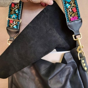 Leather Boho Computer Laptop Shoulder Crossbody Bag Purse Tote With ...