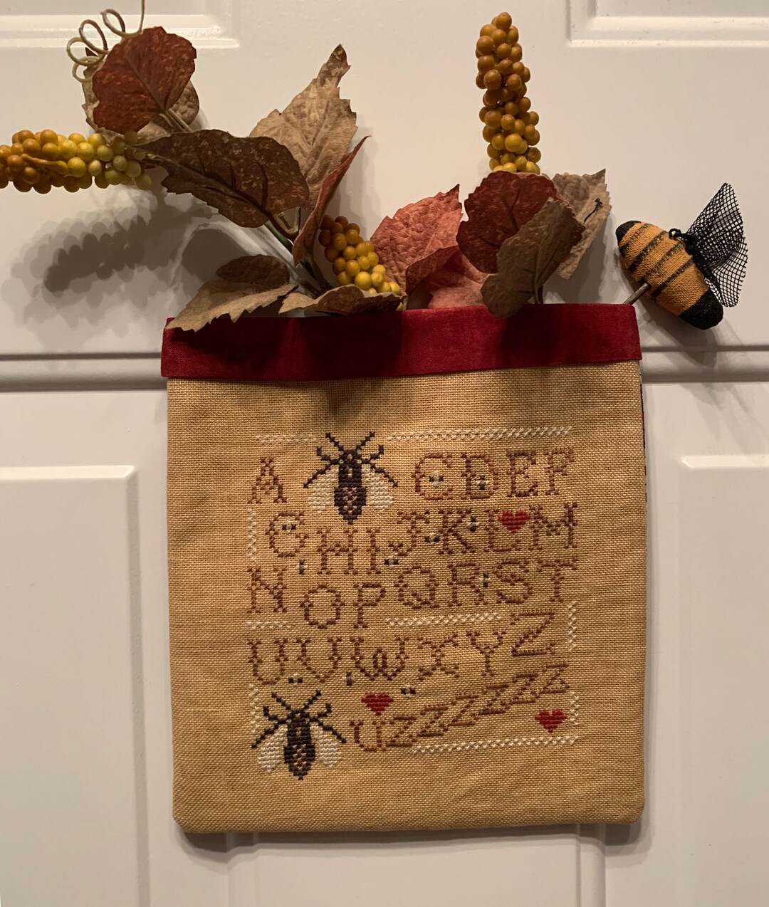 Buzz Sampler Pdf Digital Download Cross Stitch Pattern Bees Beehives - Etsy