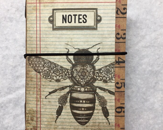 Vintage Bee Beehive Journal, Handmade Junk Journal, - Etsy