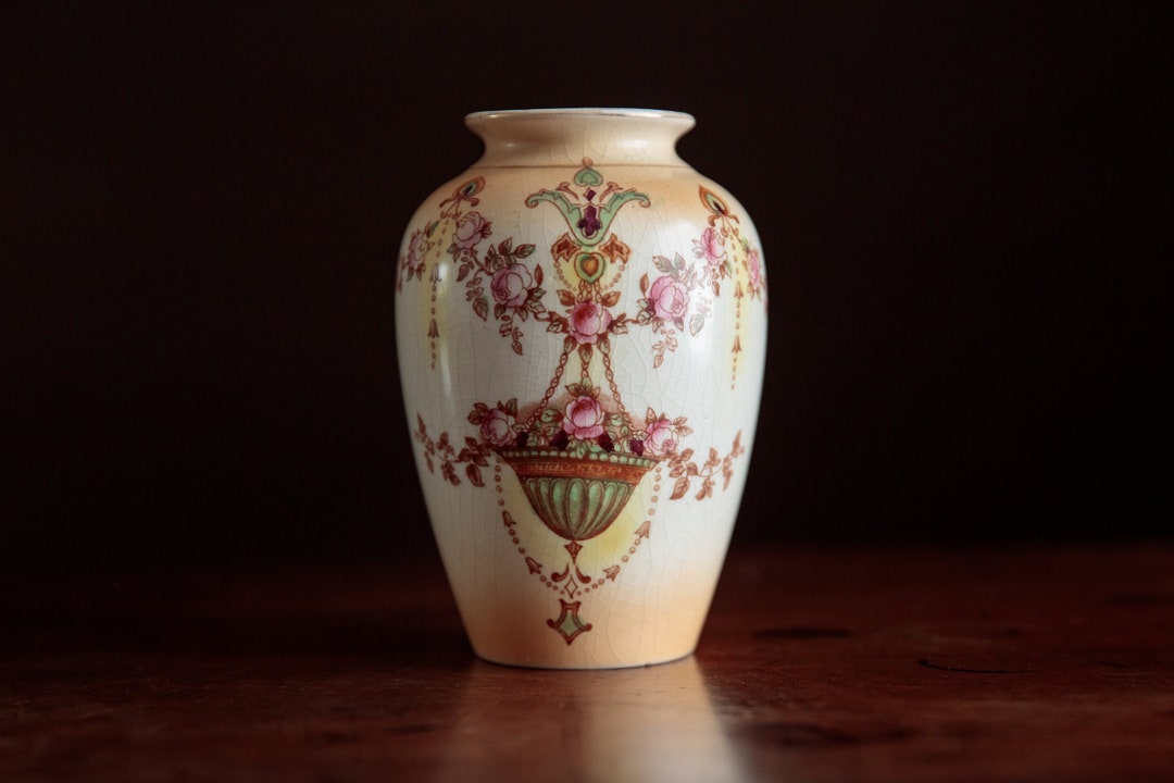 Antique Ceramic Vase, Etna by Crown Devon Pottery, S Fielding & Co ...