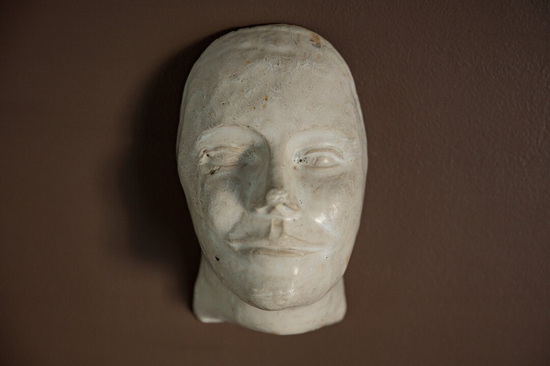 Vintage Ceramic Death Mask Replica, Studio Pottery Portrait, Unique ...