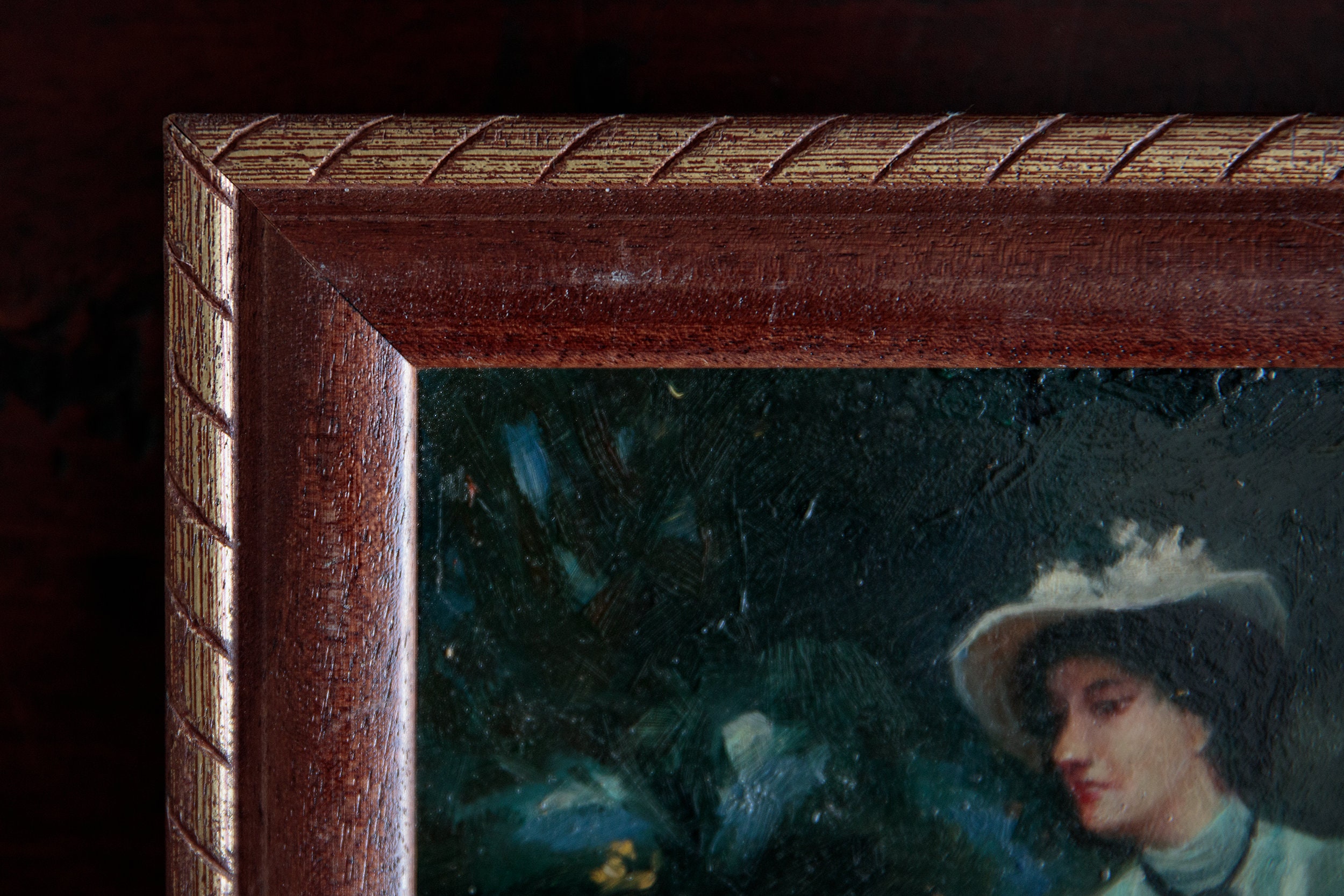 Old Original Oil Painting, Master Study of Arthur Hackers "a Morning ...
