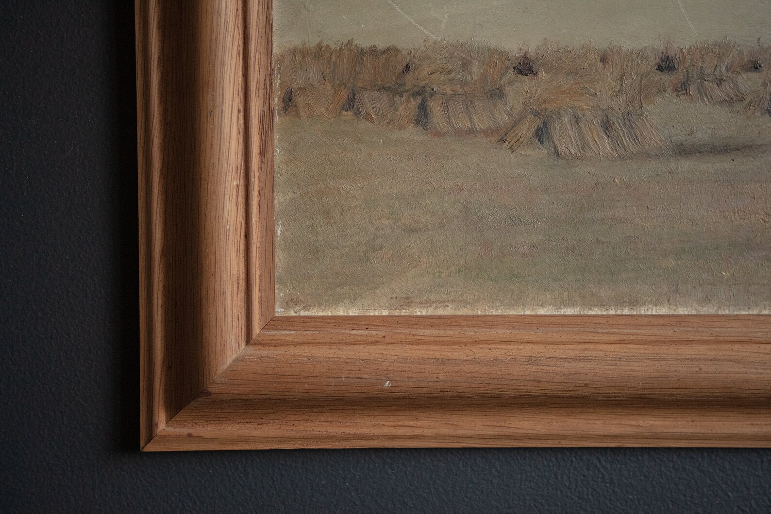 Old Original Haystacks Painting Rustic Rural Landscape - Etsy