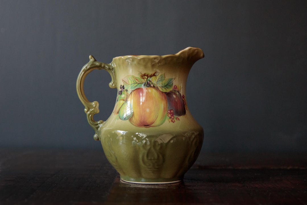 Vintage Ceramic Jug, Cottagecore Vase, Eclectic Home Decor - Etsy