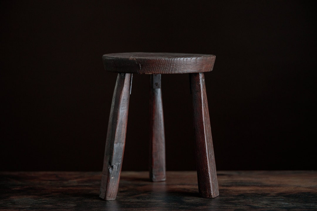 Old Wooden Stool, Hand Made Furniture, Rustic Home Decor - Etsy