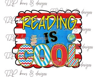 Reading is Cool - Etsy