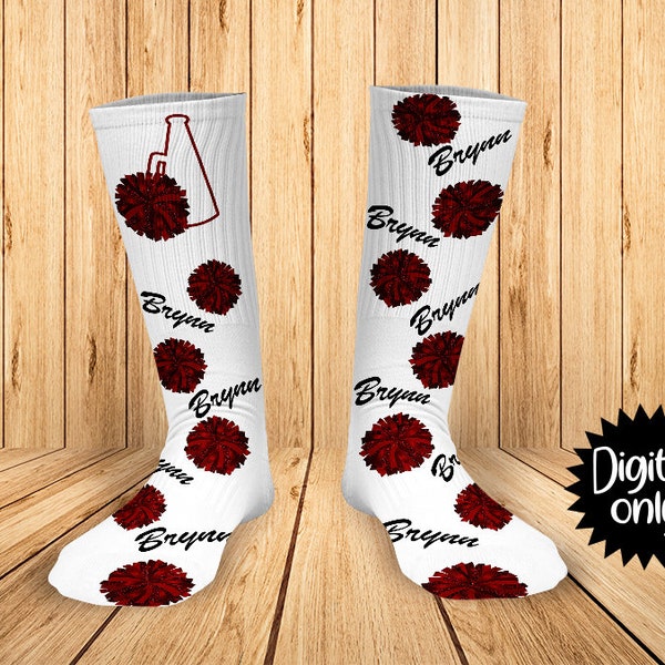 Sublimation Cheer Socks - Etsy