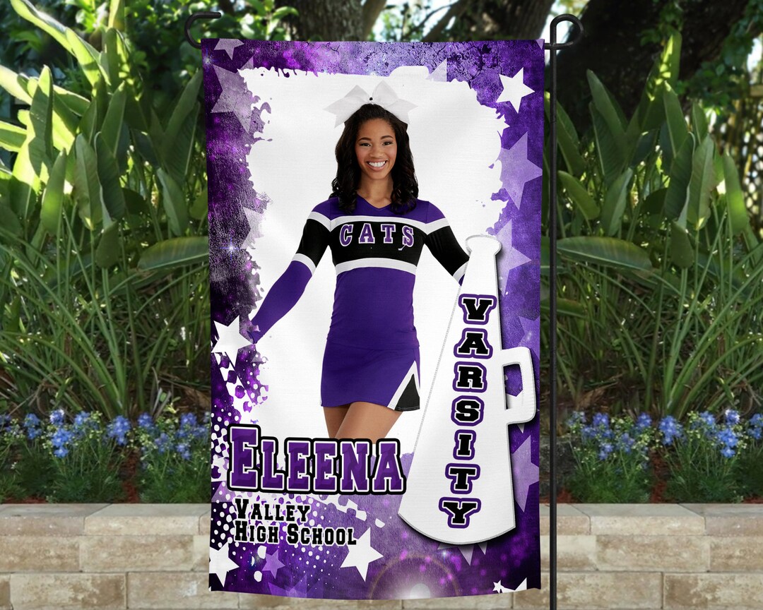 Cheer Spirit Garden Flag Picture- PNG File Download Sublimation ...