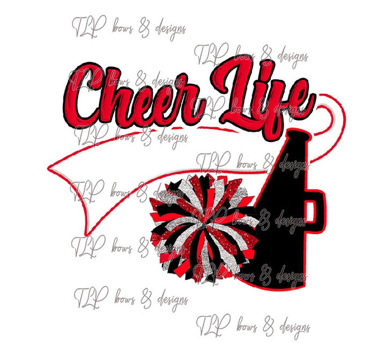 Cheer Life PNG File Download Sublimation printable File | Etsy